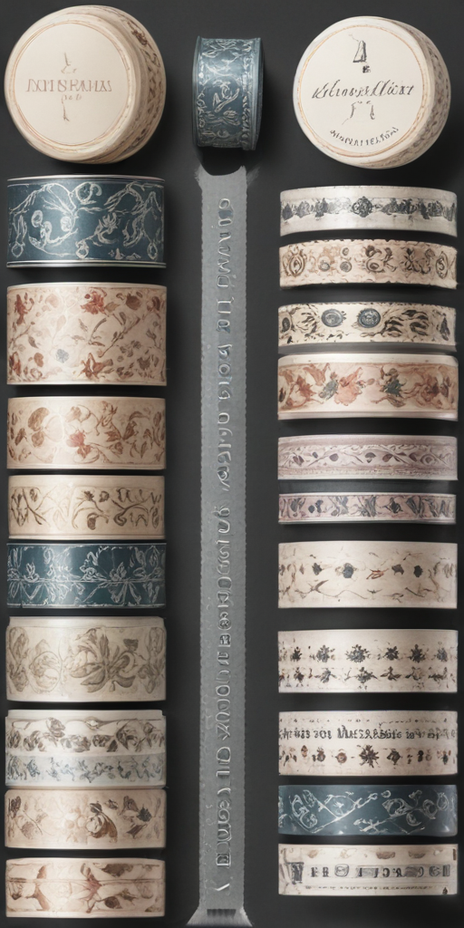 Beautifully Designed Washi Tapes Displayed in a Stylish Arrangement on ...