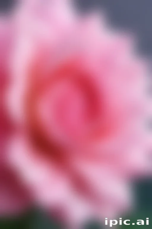 A Soft Pink Rose Blooming in a Gentle Spring Garden Setting.