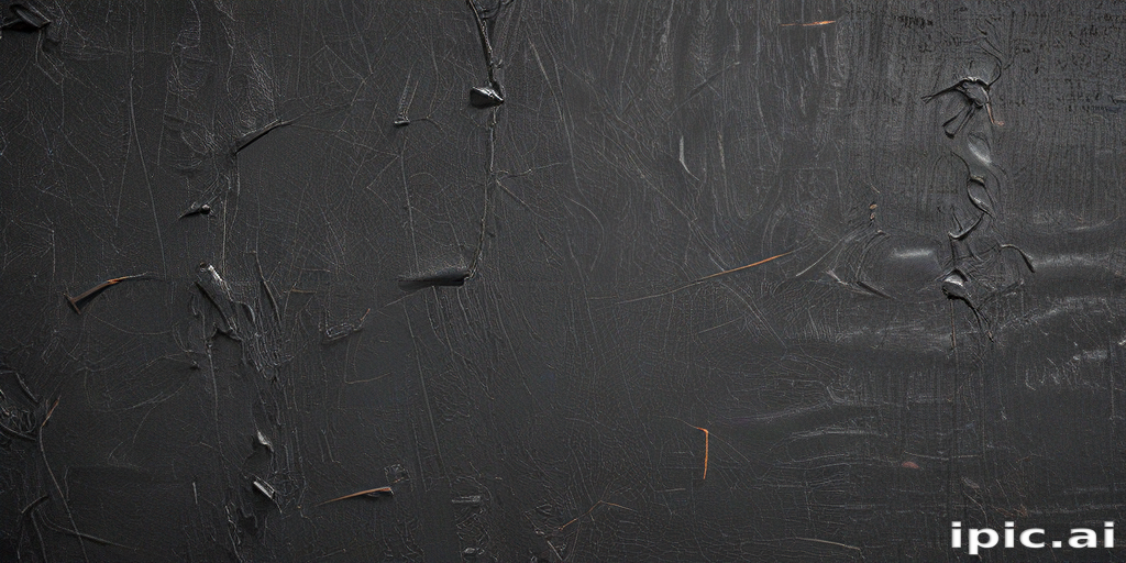 Textured Black Canvas with Subtle Details and Natural Elements Embedded