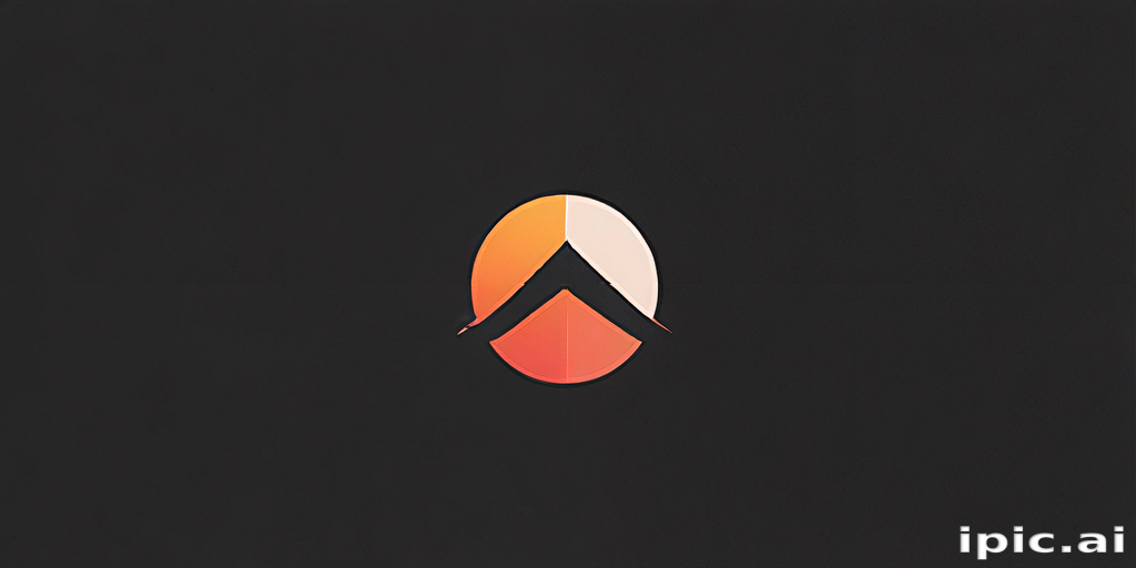 Modern Logo Design Featuring Abstract Shapes in Warm Color Palette