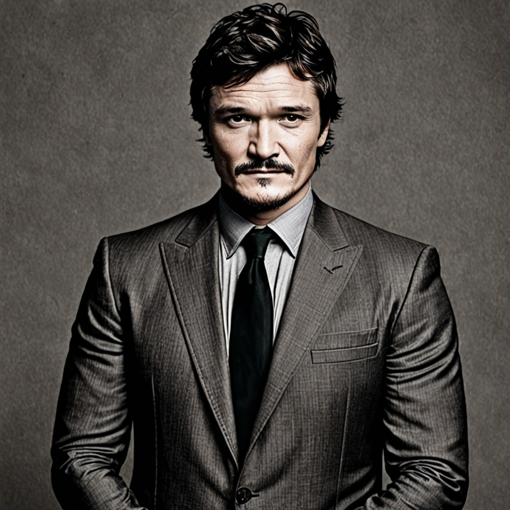 Pedro Pascal mix with batman and iron man