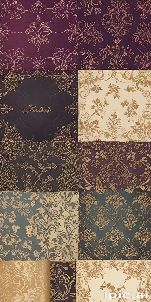 Elegant Collection of Ornate Textures and Patterns in Rich Colors and ...