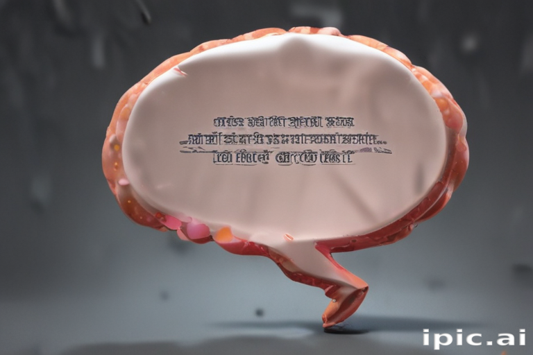 Creative Visualization of a Speech Bubble with Intriguing Text Inside