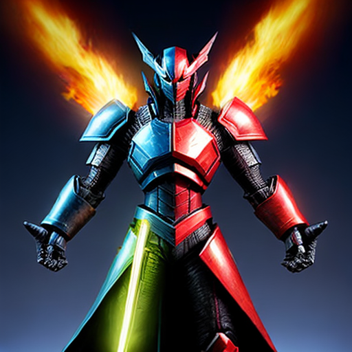 armor monsters Yu-Gi-Oh style, background fire, sword, a hand that is ...