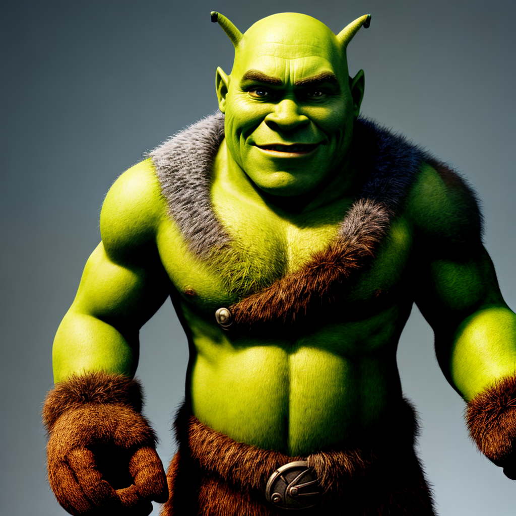 If shrek was a human male
