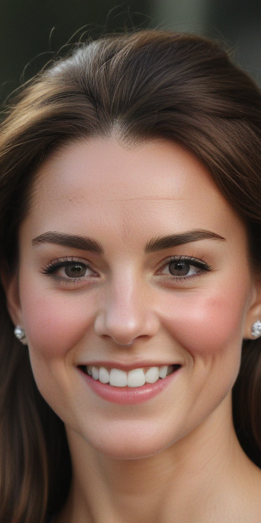 Kate middleton face with creme on it