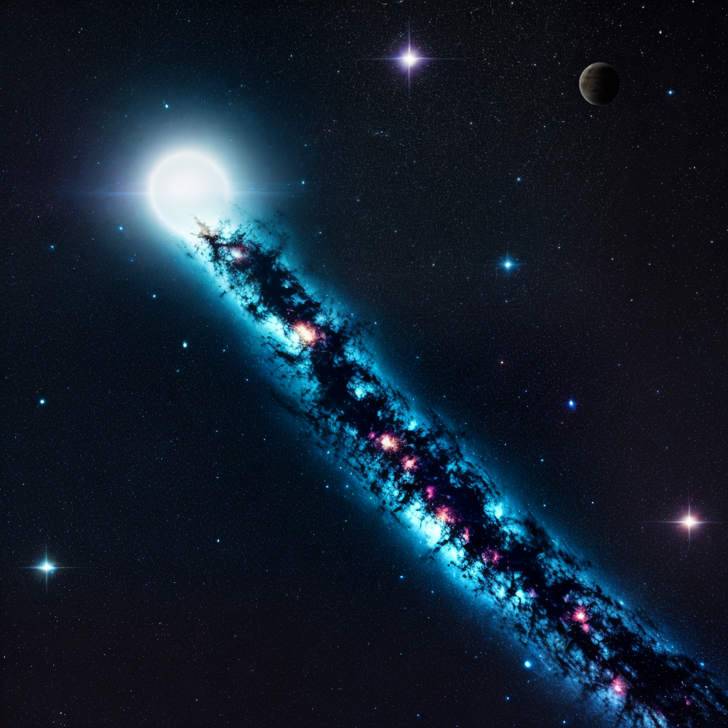 very dark image of space