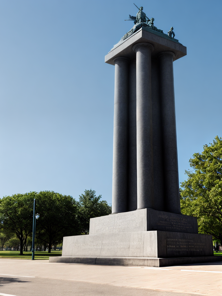 A giant Soviet realistic monument