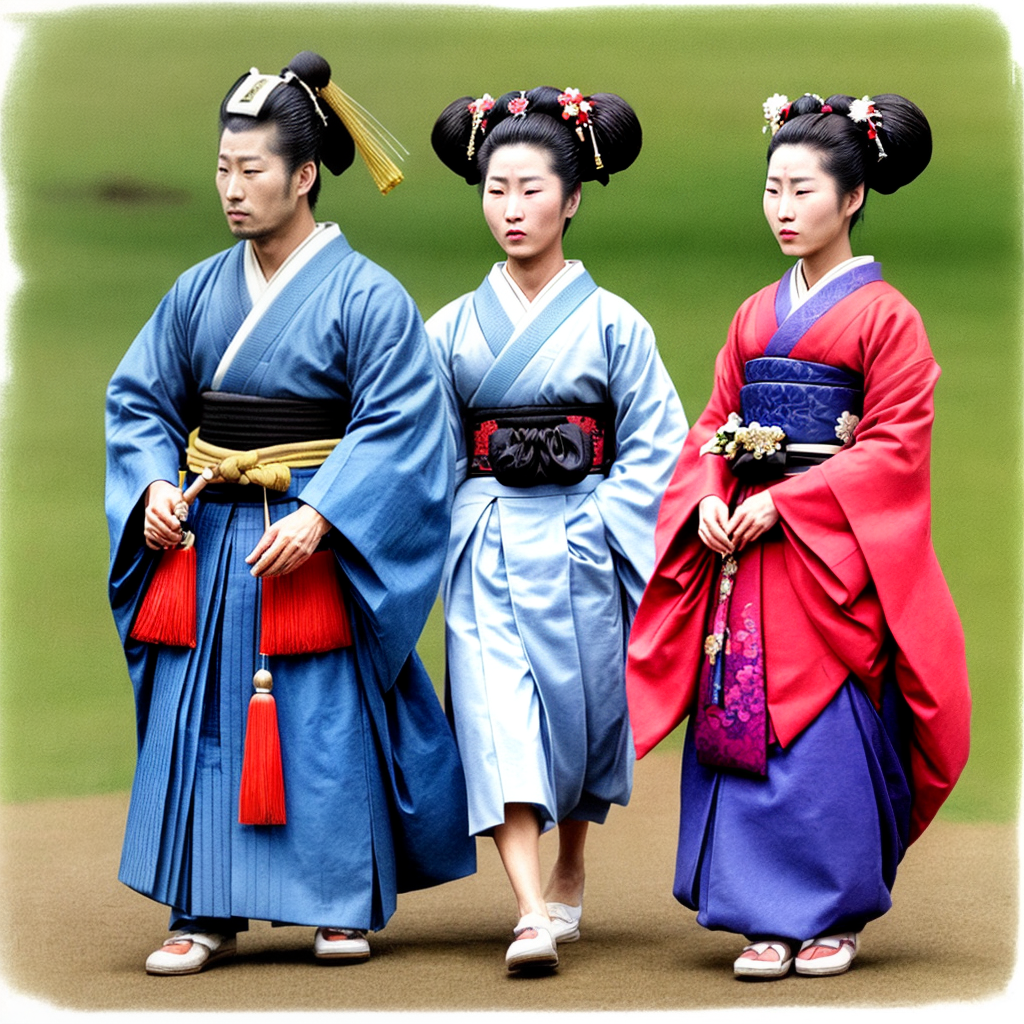 the picture of samurai jake and the geisha