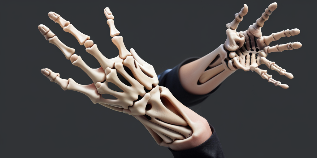 Exploring the Intricate Structure of Human Hands Through Skeletal Models