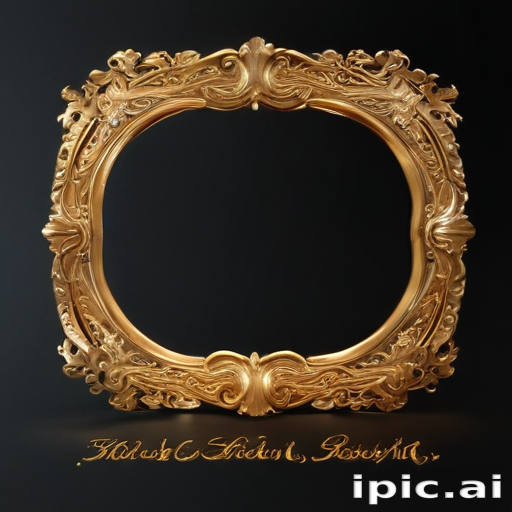 Intricately Designed Golden Frame Perfect for Displaying Artistic ...