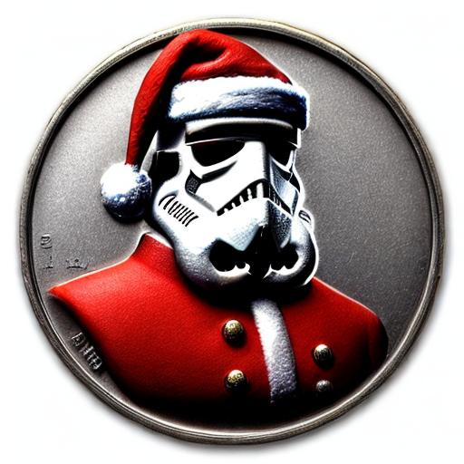 Santa claus as a stormtrooper