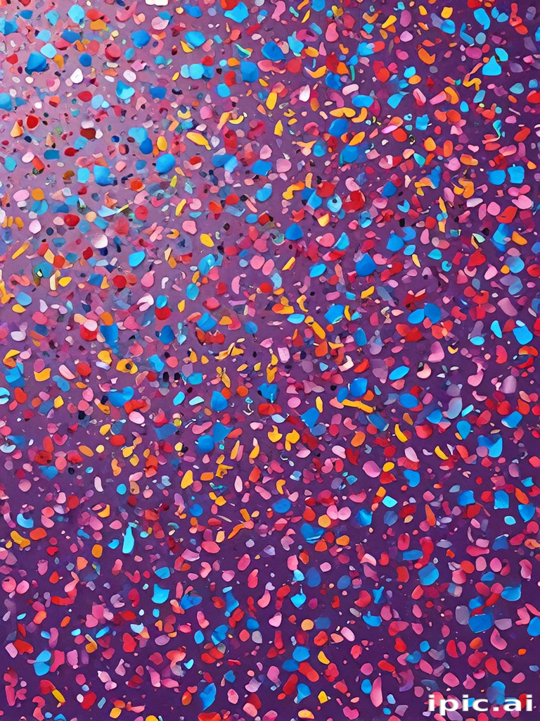 Vibrant Abstract Art Featuring a Colorful Array of Shapes and Patterns