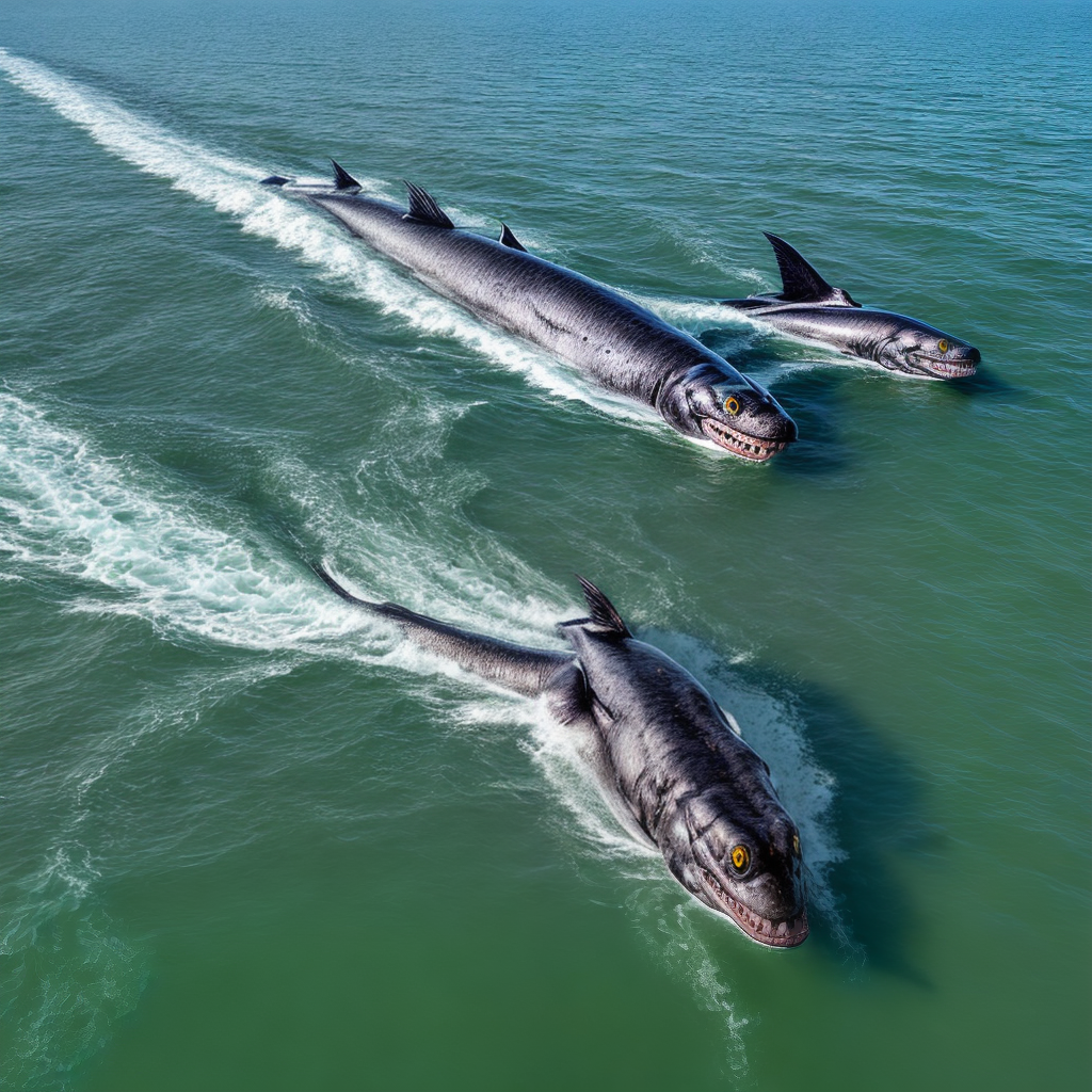 Hyper realistic sea monster