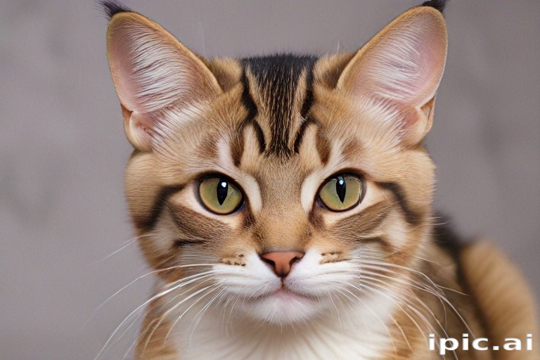 Charming Cat Portrait Showcasing Stunning Features and Expressive Green ...