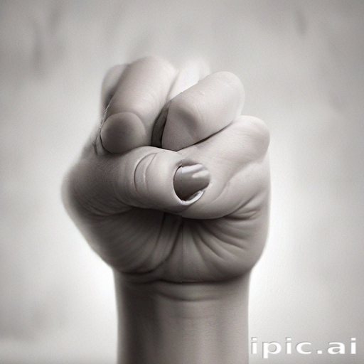An Artistic Representation of a Closed Fist Symbolizing Strength and ...