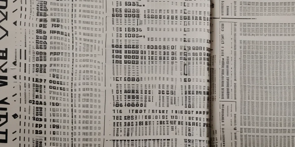 Complex Patterns of Data Representation in a Printed Format Display