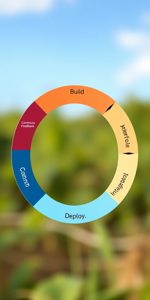 Create a high-resolution graphic of an infinity loop diagram ...
