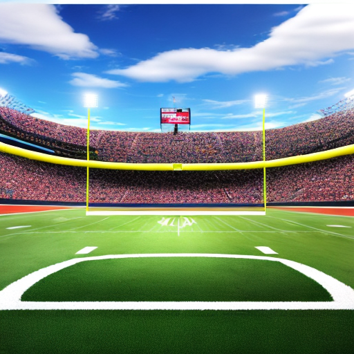cartoon nfl football goal post