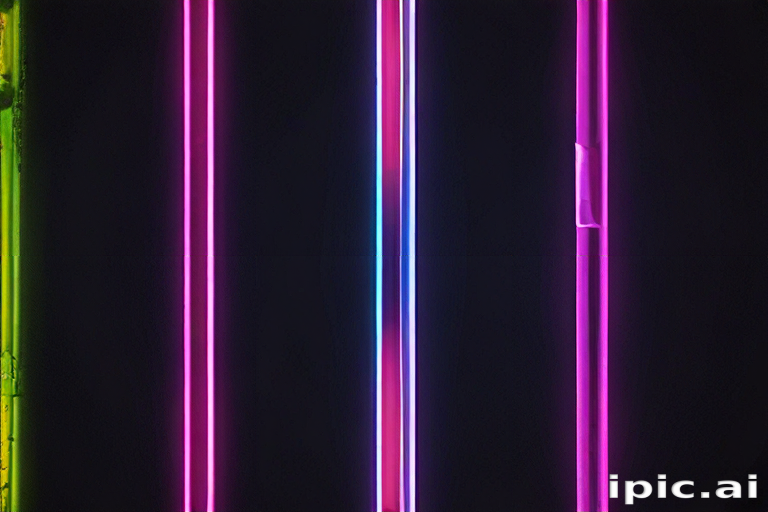 Vibrant Neon Lights Creating a Colorful and Dynamic Visual Experience
