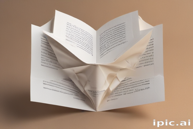 Intricate Paper Sculpture Featuring Textured Layers and Unique Folded ...