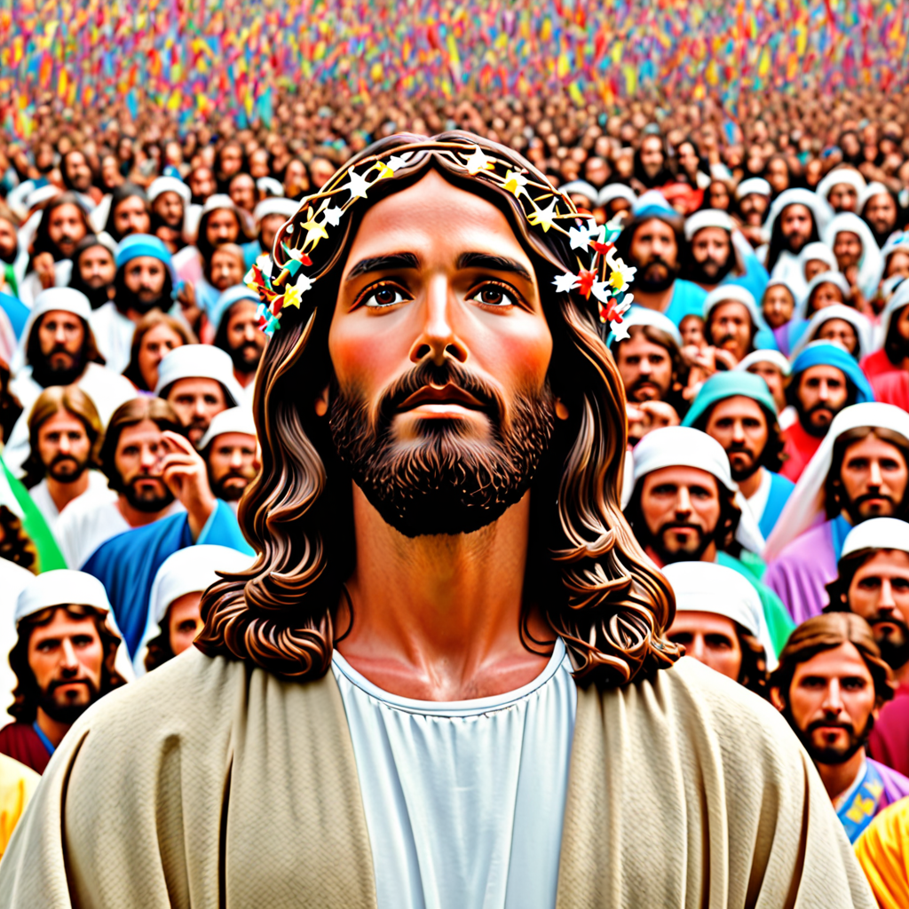 jesus christ lookalikes contest in sea of candy