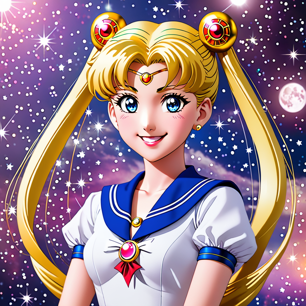 Sailor moon smiling