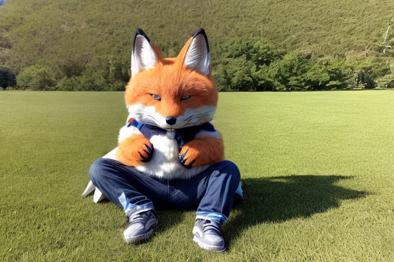 tera fox ear man neko buff anime smile suit