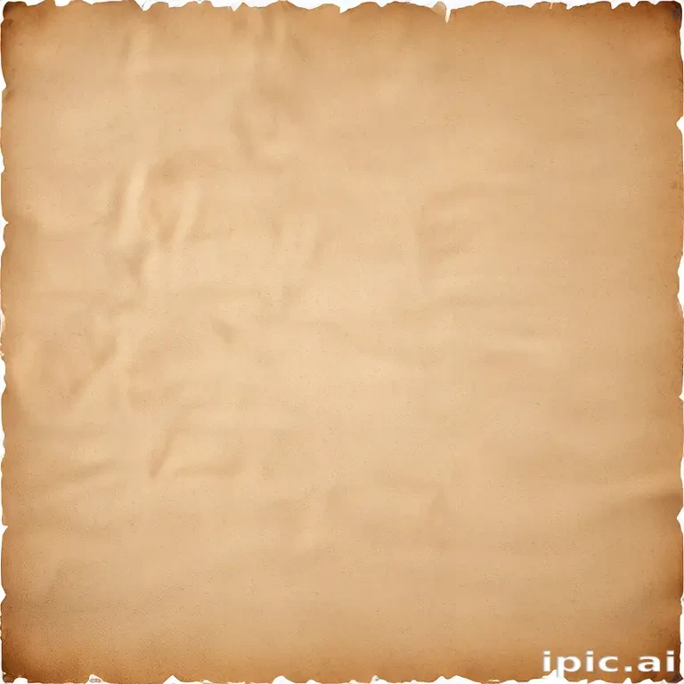 Old, Weathered Paper with Torn Edges Ideal for Vintage Document Creation