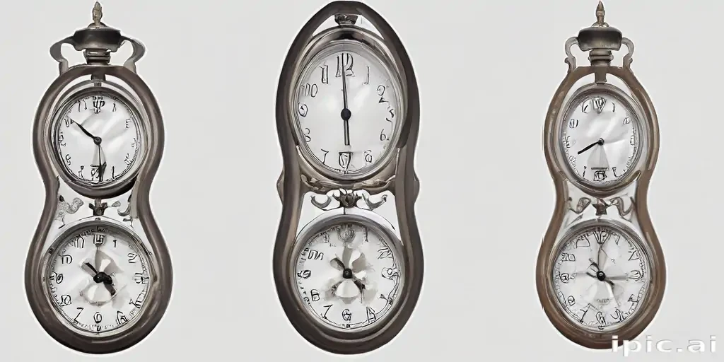 Three Elegant Clocks Displaying Time in Unique and Artistic Designs