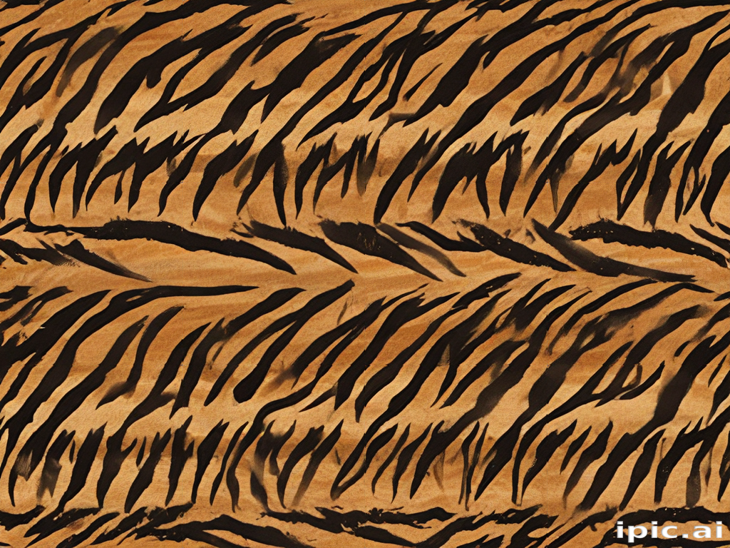 Bold and Striking Tiger Stripes Pattern in Warm Earthy Tones