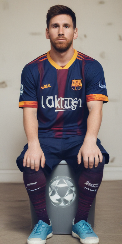 I want messi in a trash can