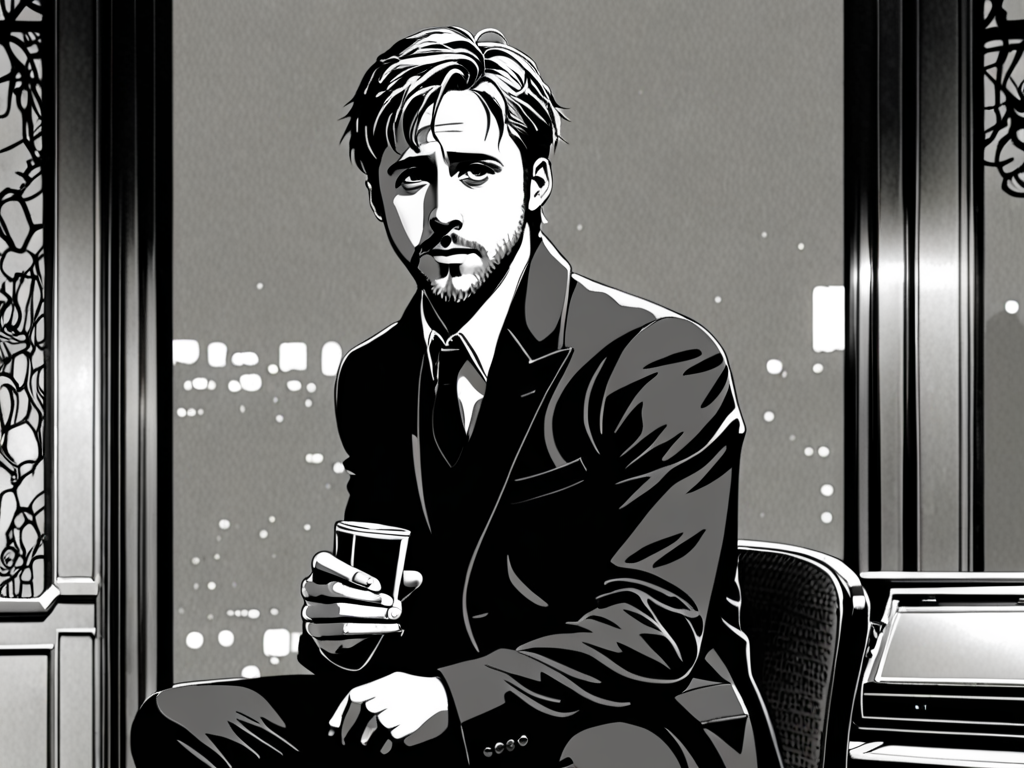 ryan gosling, manga, anime, 2d, ghibli, ghost in a shell, death note ...