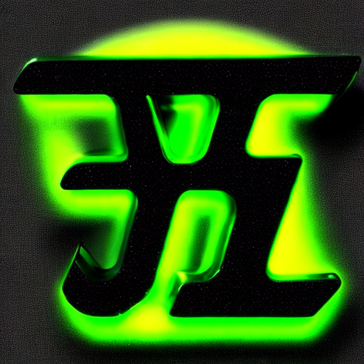 the name Zonia glowing green with a black background.