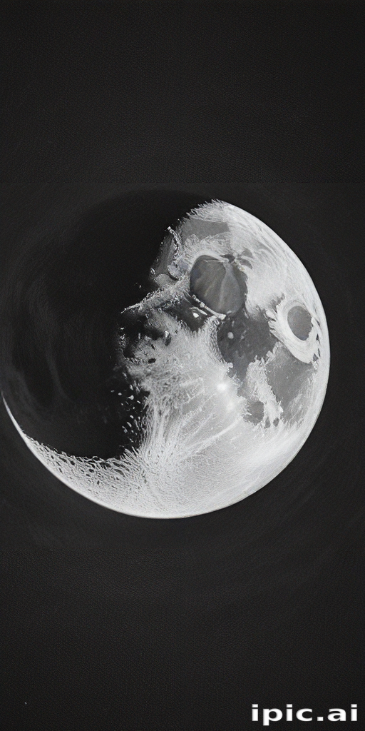 Stunning Artistic Representation of a Moon with Unique Textures and ...