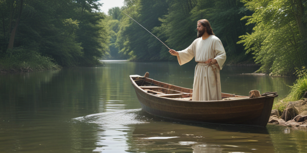 jesus fishing
