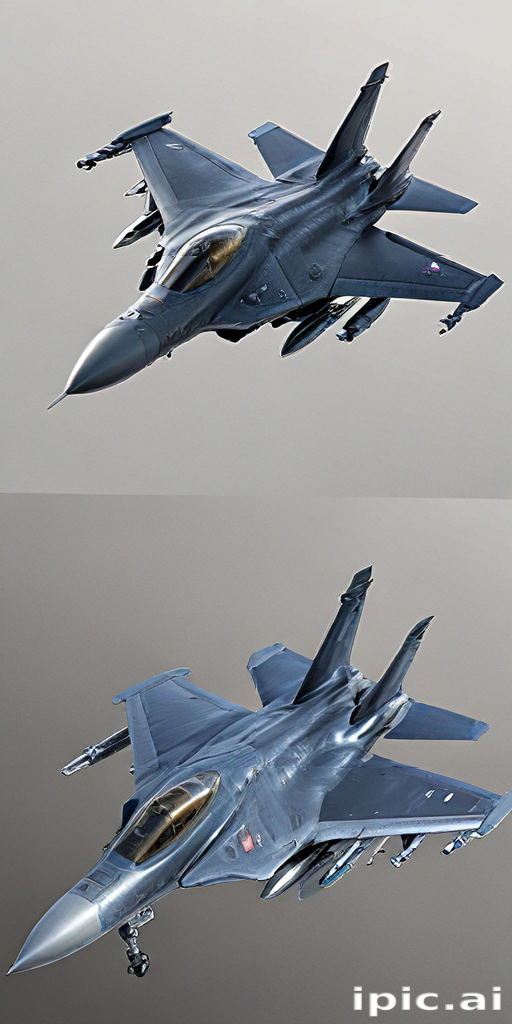 Advanced Fighter Jet in Dynamic Flight Pose with Modern Armament Details