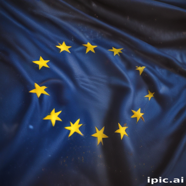 European Union Flag Symbolizing Unity and Cooperation Among Member Nations