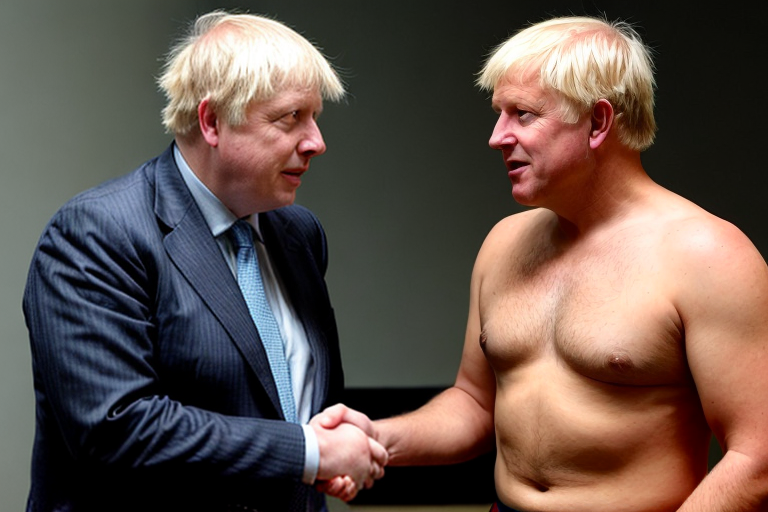 boris johnson being friendly with Geoff webster