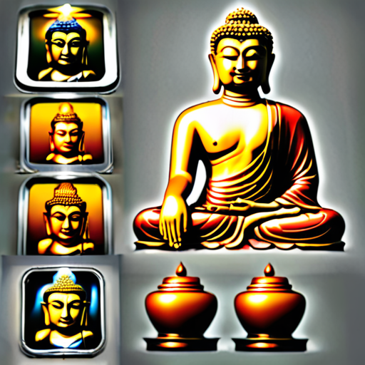 Lord buddha elements realistic