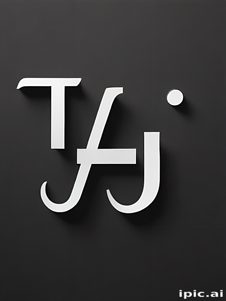 Elegant White Typography on a Dark Background with Creative Design Elements