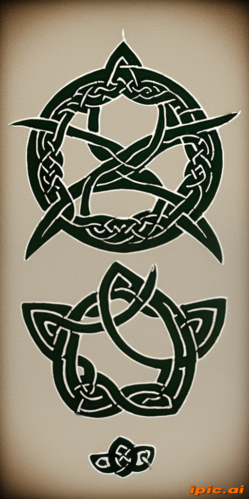 Intricate Celtic Knot Designs Featuring Interwoven Patterns and ...