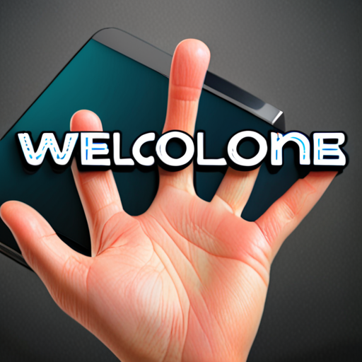 create a "welcome Caroline" gif