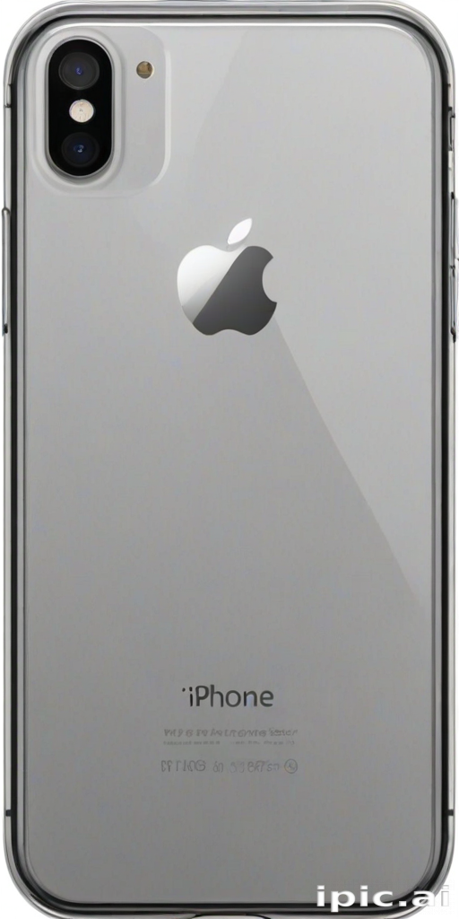 Clear Back Case of an Apple iPhone with Iconic Logo Displayed