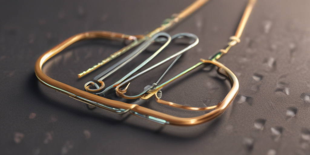 Artistic Arrangement of Colorful Paper Clips on a Textured Surface