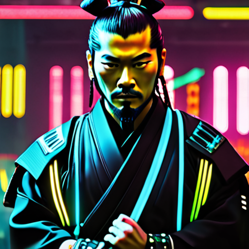 cyberpunk samurai rave