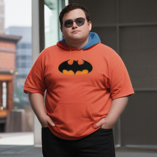 robin from batman but comically round like a circle because hes so fat