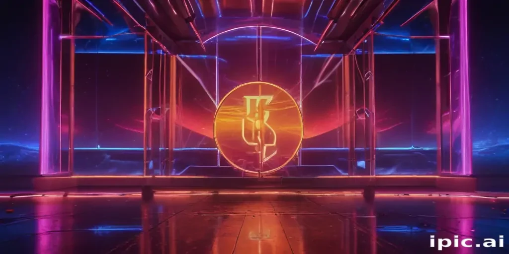 Futuristic Neon Glow in a High-Tech Abstract Environment with Vibrant ...