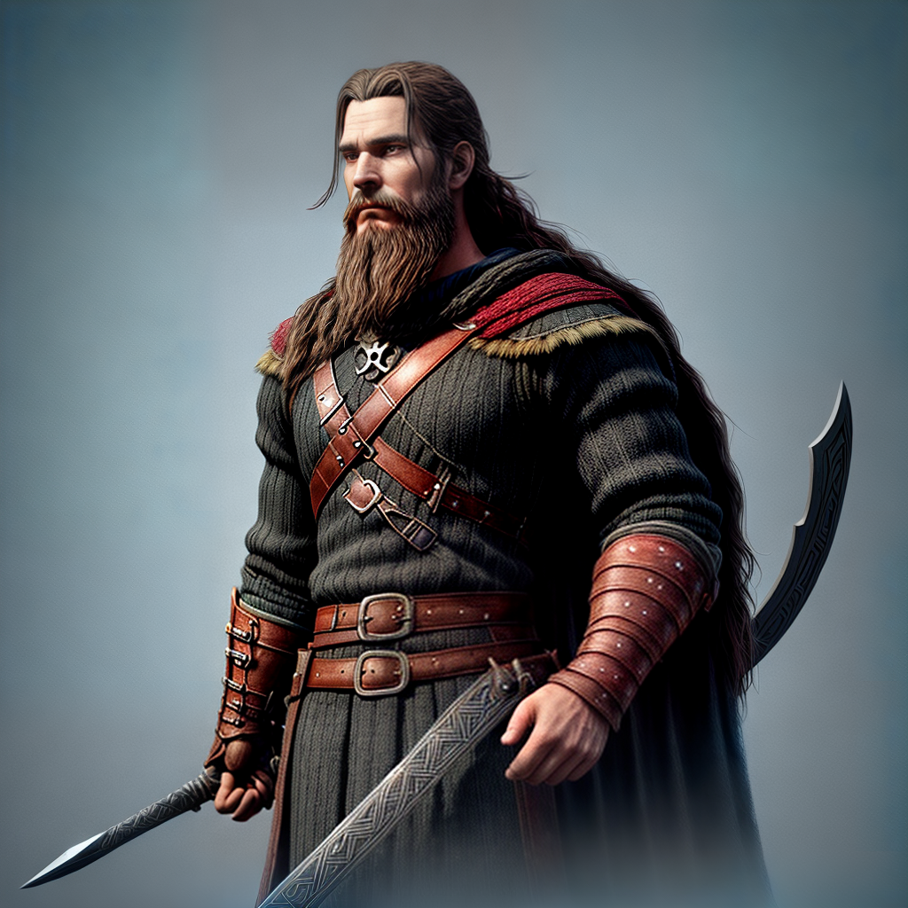 Viking god Vidar, realistic, linkedin photo