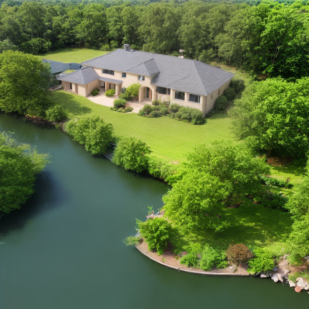 a beautiful home near river